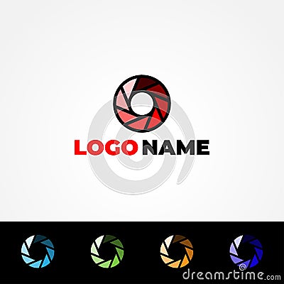 Camera Lance Logo Design Cartoon Vector | CartoonDealer.com #143187587