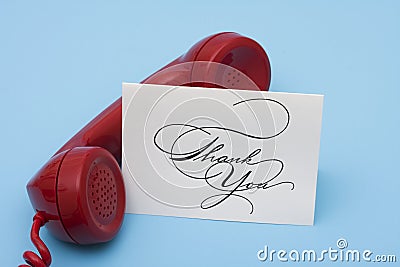 Thank You Call Stock Image - Image: 6049471