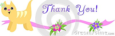 Thank You Cat Royalty Free Stock Images - Image: 13281489