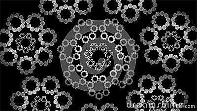 Broadcast Spinning Hi-Tech Blinking Illuminated Flower Patterns ...