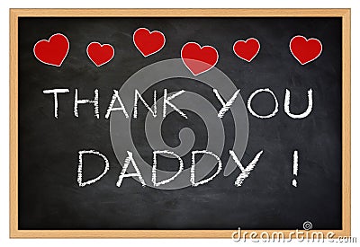 Thank You Daddy Stock Illustration - Image: 68561541