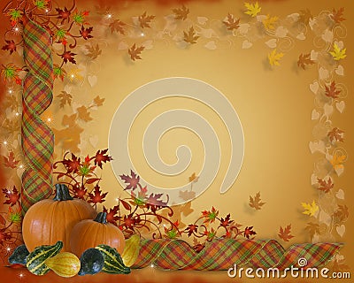 Thanksgiving Border Autumn Fall Leaves Royalty-Free Stock Image ...