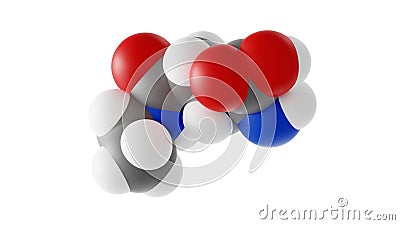 Theanine Molecule, Glutamylethylamide Molecular Structure, Isolated 3d ...