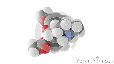 Thebacon Molecule, Dihydrocodeinone Enol Acetate, Molecular Structure ...