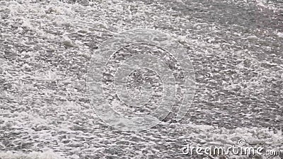 Thin Layer of Water Flows Over Sloping Surface Stock Footage - Video of ...