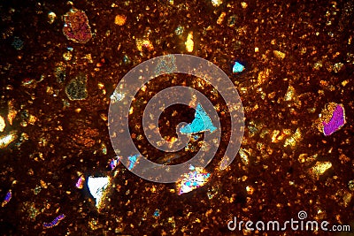 Thin Section Of A Brick Under The Microscope Royalty-Free Stock ...