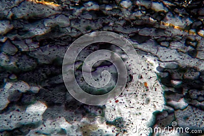 Thin Section Of Quartz Crystals Under The Microscope Stock Image ...