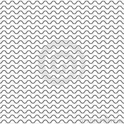 Thin Wavy Lines Seamless Vector Pattern. | CartoonDealer.com #98516061