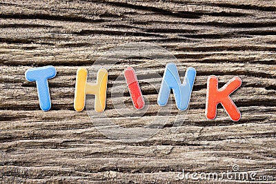 The Think Word Royalty-Free Stock Image | CartoonDealer.com #70085908