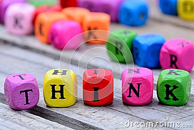 Think Word On Table Royalty-Free Stock Image | CartoonDealer.com #78167812
