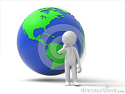 Thinking About Earth Stock Images - Image: 27140724