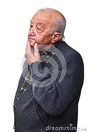 Thinking Old Man Royalty Free Stock Images - Image: 18365079