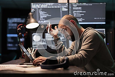 Thoughtful Programmer Brainstorming Ideas About Coding Stock Photo | CartoonDealer.com #260240748