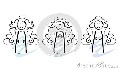 Three Angels Stock Images - Image: 3735054