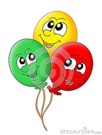 Three Balloons Stock Photography - Image: 5451762