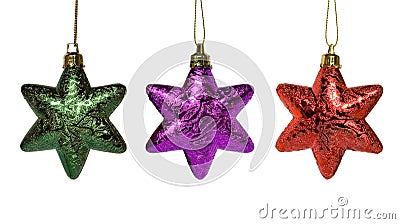 Three Coloured Stars Royalty Free Stock Photo - Image: 3973955