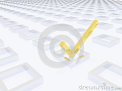 Three Dimension Check Mark Royalty-Free Stock Image | CartoonDealer.com ...