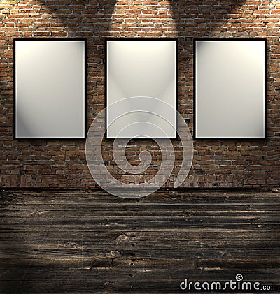 Three Empty Frames Royalty-Free Stock Image | CartoonDealer.com #8169250