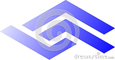 Three Parallel Blue Logo Vector Illustration | CartoonDealer.com #123138436