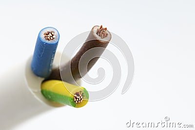 Three-phase Electric Cable Stock Photography - Image: 16227172