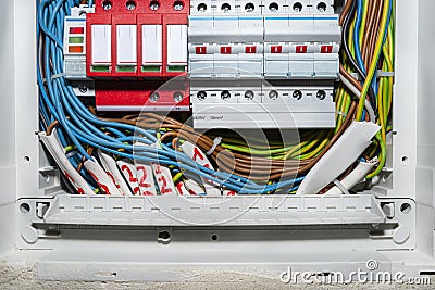 Three-phase Fuse In The ON Position And Surge Arrester Used To Protect ...