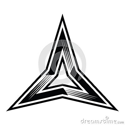 3 Three Points Star Clipart Illustration Vector | CartoonDealer.com ...