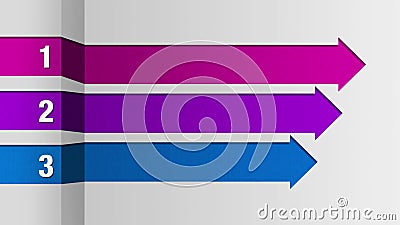 Three Square Arrow Bar, Intro Title Box Chart, Powerpoint Presentation ...