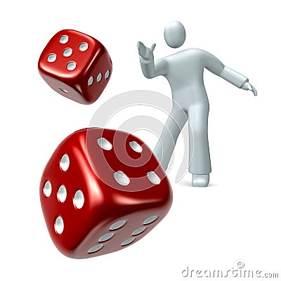 Throw The Dice Royalty Free Stock Image - Image: 12960316