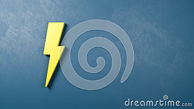 Thunderbolt Symbol On Plastered Wall Stock Image | CartoonDealer.com ...