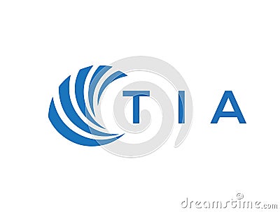 TIA Letter Logo Design On White Background. TIA Creative Circle Letter ...