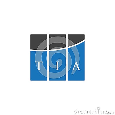TIA Letter Logo Design On WHITE Background. TIA Creative Initials ...