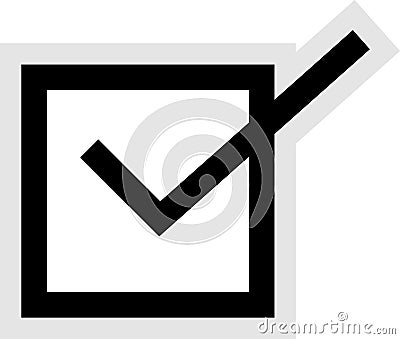 Tick Box Icon Cartoon Vector | CartoonDealer.com #32617