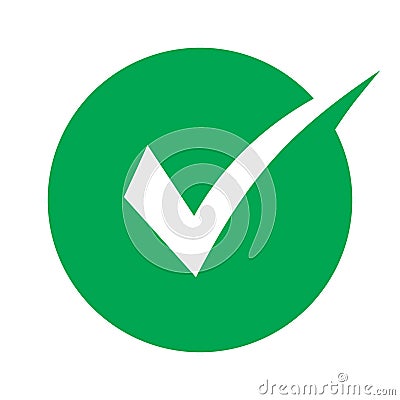 Tick Icon Vector Symbol, Green Checkmark Isolated On White Background ...