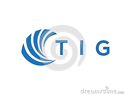 TIG Letter Logo Design On White Background. TIG Creative Circle Letter ...
