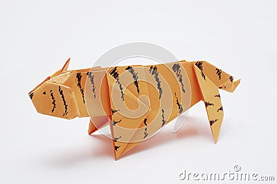 Tiger Origami Royalty Free Stock Photo - Image: 29126475
