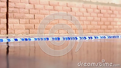 The Tile Swimming Pool Edge with Clean Water with Waves in Summer Stock ...