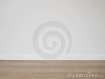 Tile Wood Floor Pattern Floor With White Cement Wall Background Royalty ...