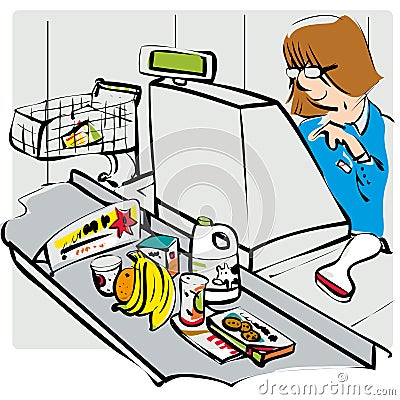 Till Operator Stock Vector - Image: 45990934