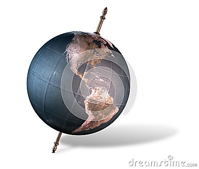 Tilted World Globe Royalty-Free Stock Photography | CartoonDealer.com ...