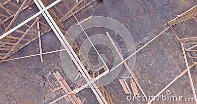 A Timber Frame House of Wooden Beam Framework on Stick Built Home Under ...