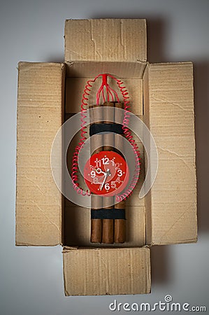 Time Bomb In Box Stock Image - Image: 12135651