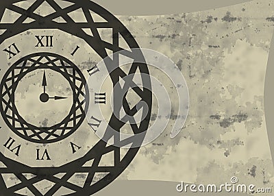 Time Clock Banner Royalty Free Stock Photography - Image: 17086827