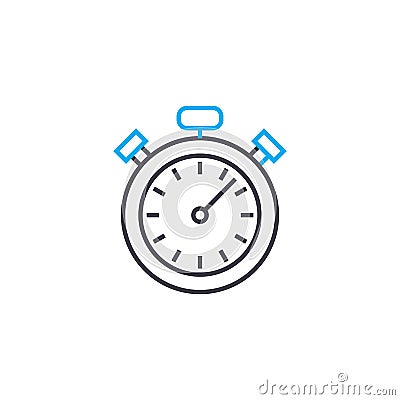 Time Frames Vector Thin Line Stroke Icon. Time Frames Outline ...