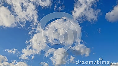 Time Lapse of Clouds Moving Across the Sky Stock Video - Video of blue ...