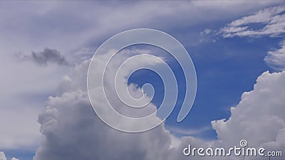Time Lapse, Clouds Moving in the Sky. Scenery of Cloud in Motion Stock ...