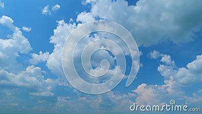 Formation Cloud Sky Scape. Various Layers of Clouds Move in Different ...