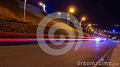 Time lapse movement cars stock footage. Video of blue - 78552586