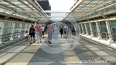 Time Lapse of People on Pedestrian Walkway - Tokyo Japan Stock Footage ...