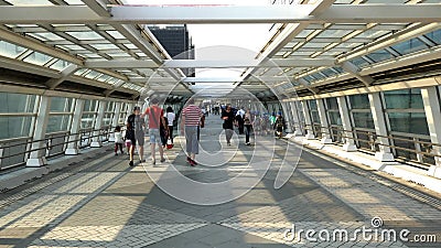 Time Lapse of People on Pedestrian Walkway - Tokyo Japan Stock Video ...