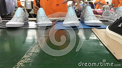 Time-lapse of Shoe Making Process Stock Footage - Video of worker, time ...